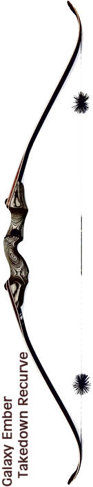Galaxy Ember Takedown Recurve Bow sold at Traditional Archery Supply