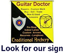 Street sign for Traditional Archery Supply