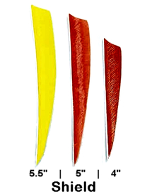 Traditional Archery Supply shows feather shapes and colors for ...